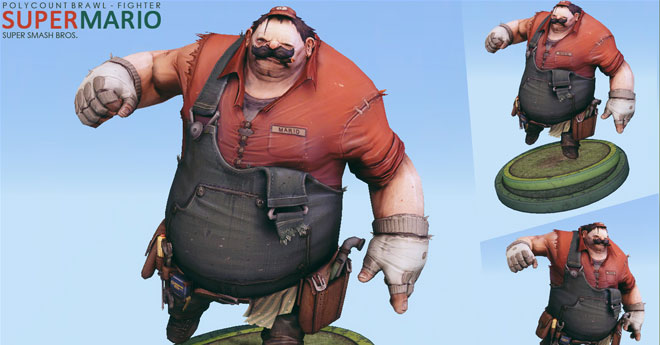 Super Mario Bros Fighter by J Fletcher – zbrushtuts