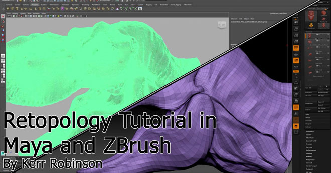 Retopology Tutorial in Maya and ZBrush by Kerr Robinson – zbrushtuts