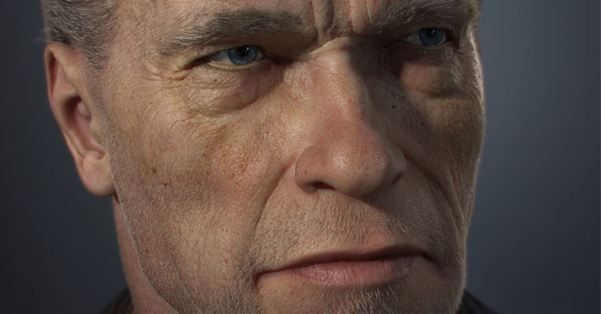 Arnold Schwarzenegger cg portrai by Gerard Kravchuk – zbrushtuts
